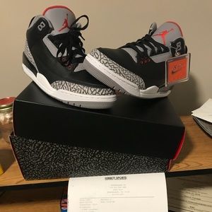 Jordan | Shoes | 28 Retro Air Jordan Black Cement | Poshmark